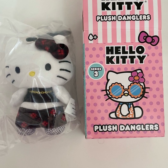 Hello Kitty | Toys | Hello Kitty Plush Dangler Series 3 Goth Punk Rock ...